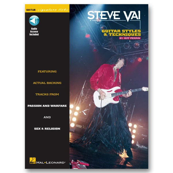 Guitar Styles & Techniques w/CD Tab Book – Steve Vai